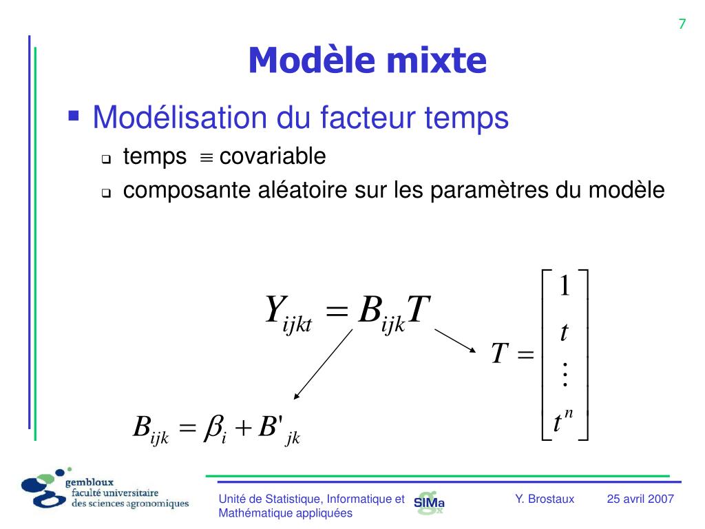 PPT - Etude longitudinale d’essais multilocaux: apports du modèle mixte ...