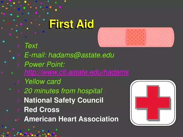PPT - First Aid PowerPoint Presentation, free download - ID:6606589