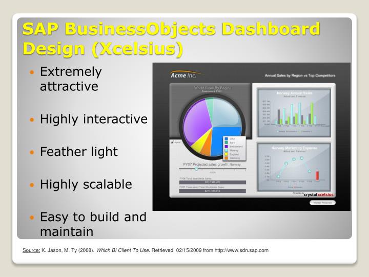 PPT - Report Design & Data Monitor using BusinessObjectsDashboard Design Concepts and Theory ...