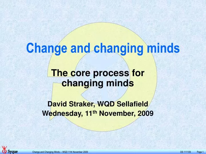 PPT - Change and changing minds PowerPoint Presentation, free download ...