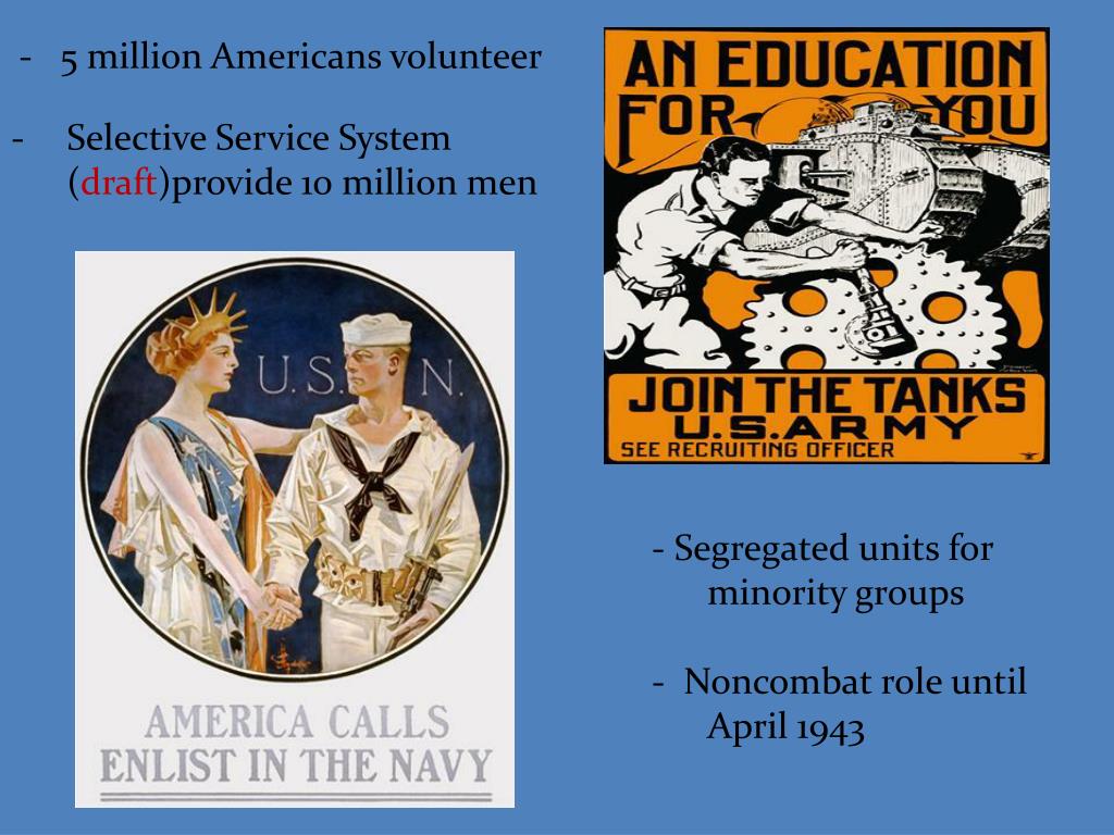 PPT - America Mobilizes For War PowerPoint Presentation, free download ...