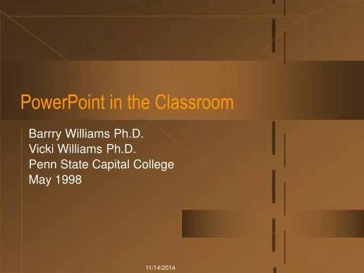 PPT - PowerPoint in the Classroom PowerPoint Presentation, free ...