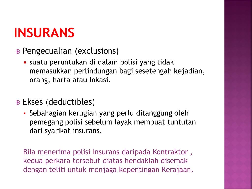 PPT - Bon PelaksAnaaN DAN INSURANS PowerPoint Presentation, free ...