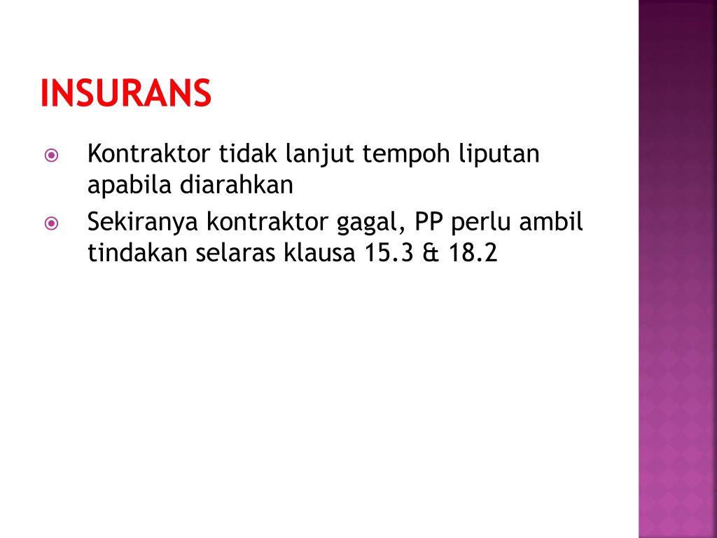 PPT - Bon PelaksAnaaN DAN INSURANS PowerPoint Presentation, free ...