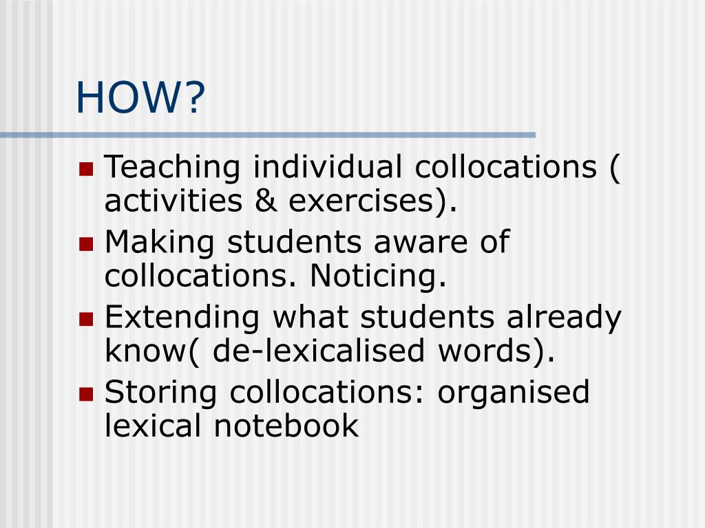 PPT - TEACHING COLLOCATION PowerPoint Presentation, free download - ID ... PPT - TEACHING COLLOCATION PowerPoint Presentation, free download - ID ...