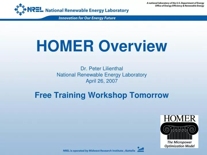 PPT - HOMER Overview PowerPoint Presentation, free download - ID:6610214