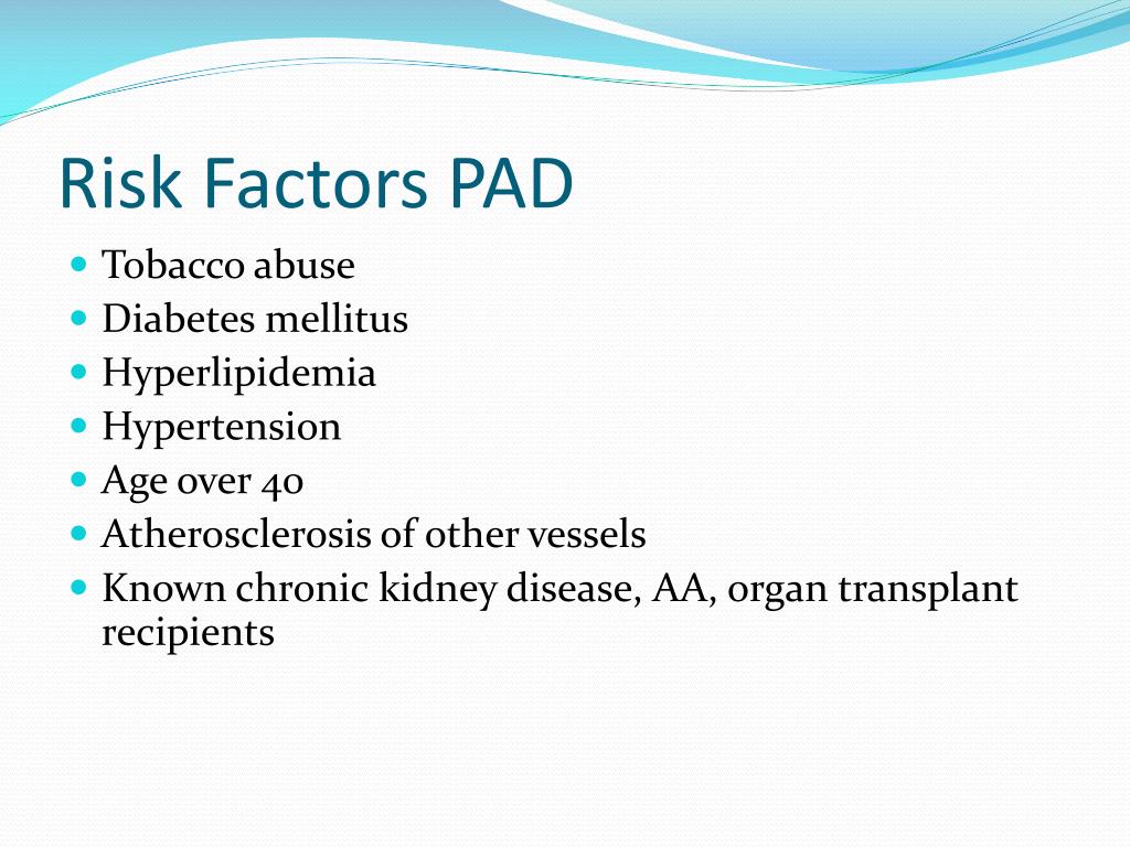 PPT - Peripheral Arterial Disease of the Lower Limb Diagnosis and ...