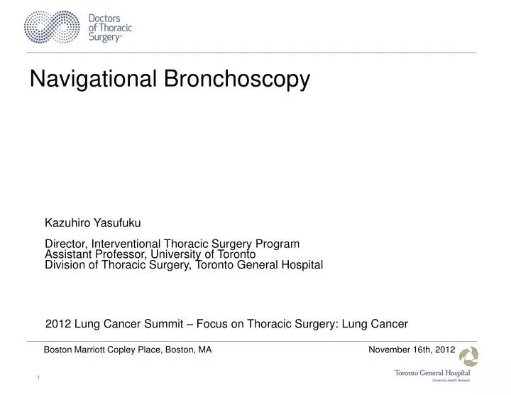 PPT - Navigational Bronchoscopy PowerPoint Presentation, free download ...