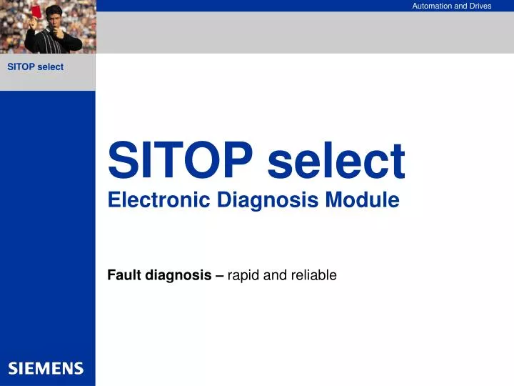 PPT - SITOP select Electronic Diagnosis Module PowerPoint Presentation ...