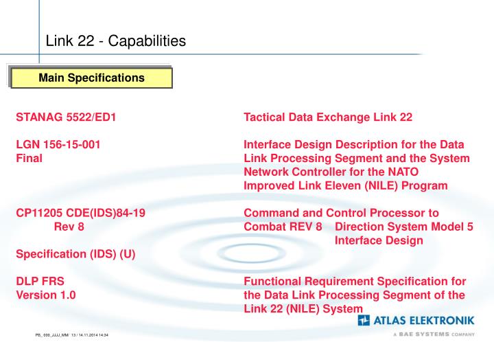 PPT - LINK 22 Capabilities Data Link Processor PowerPoint Presentation ...