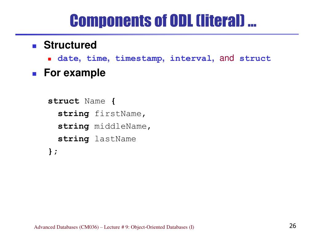 Ppt Object Oriented Database Design Using Uml And Odmg Powerpoint Presentation Id6611620