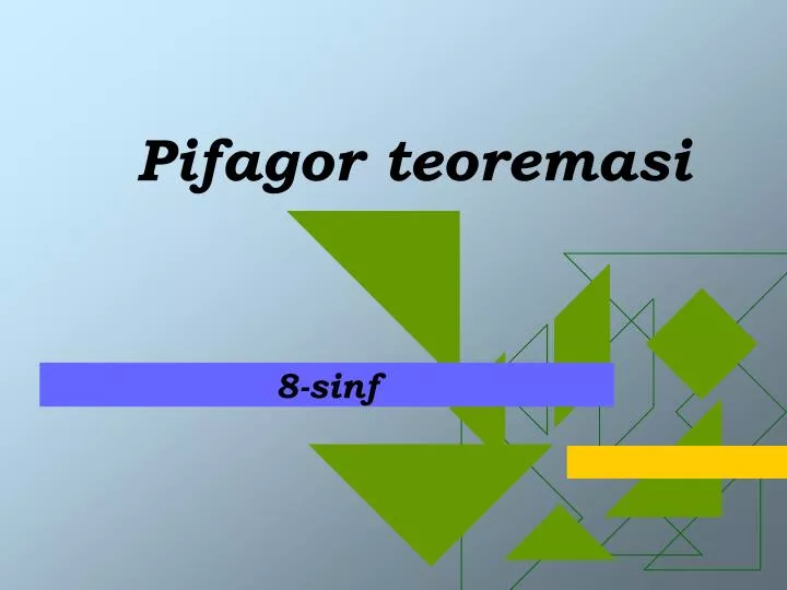 PPT - Pifagor teoremasi PowerPoint Presentation, free download - ID:6612054