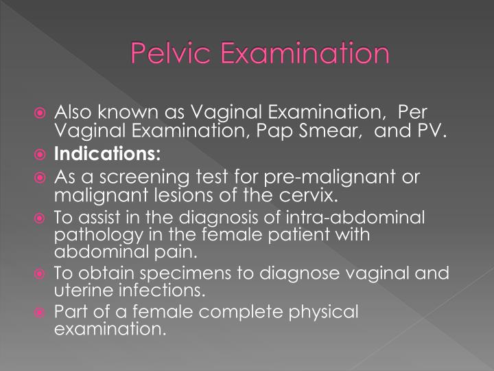 PPT - Pelvic Examination PowerPoint Presentation - ID:6612684