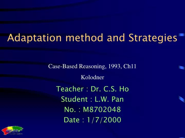 PPT - Adaptation method and Strategies PowerPoint Presentation, free ...