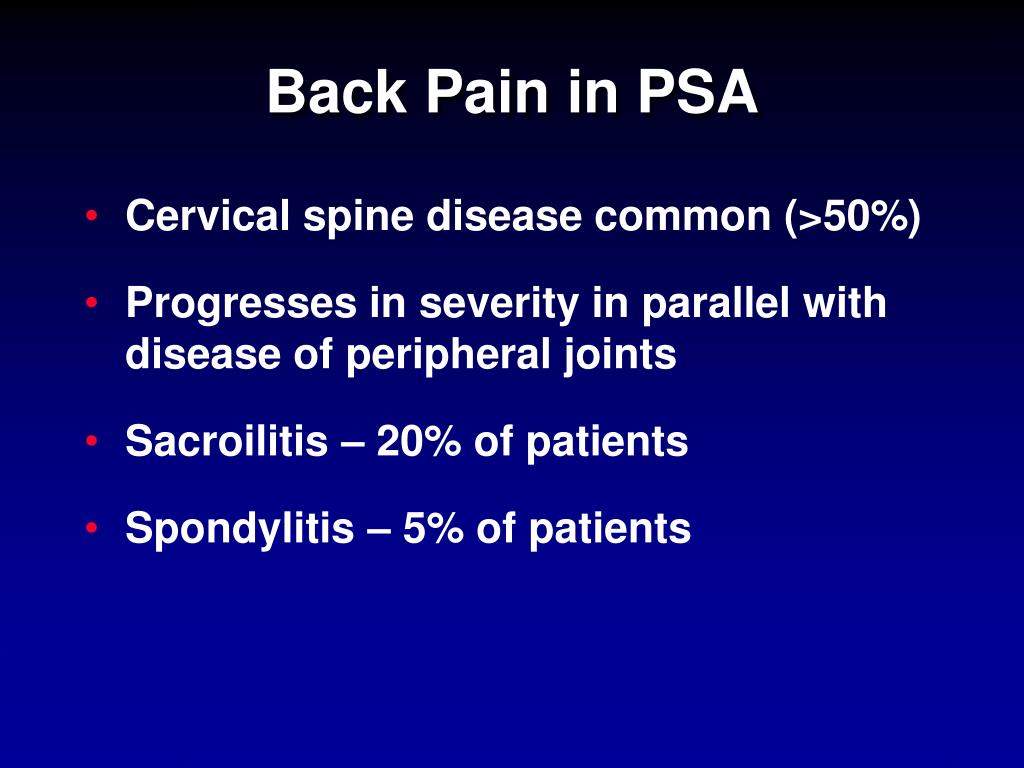 PPT - Low Back Pain and the Seronegative Spondyloarthropathies ...