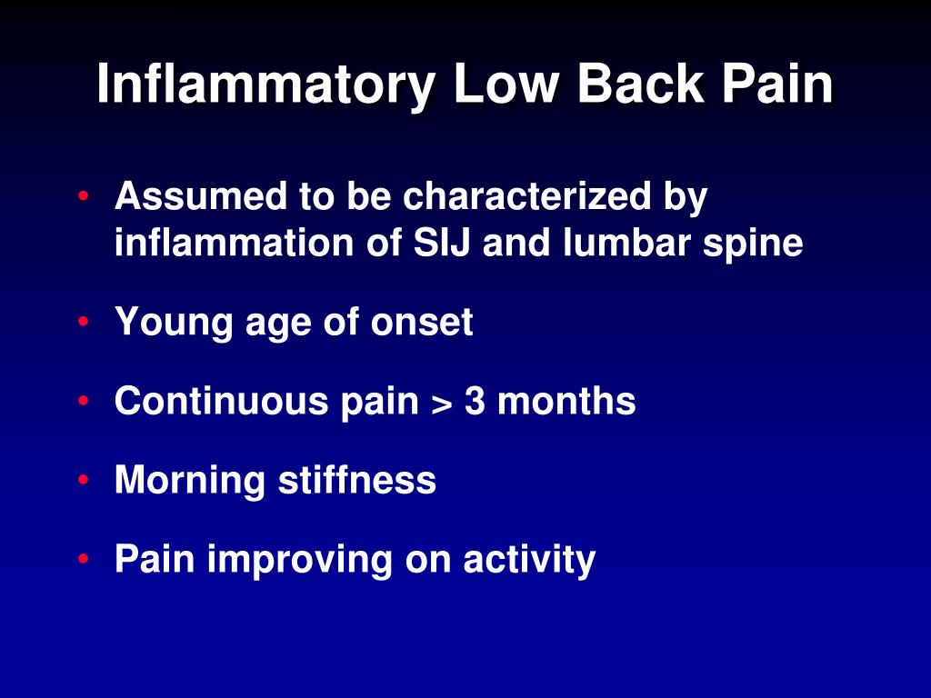 PPT - Low Back Pain and the Seronegative Spondyloarthropathies ...