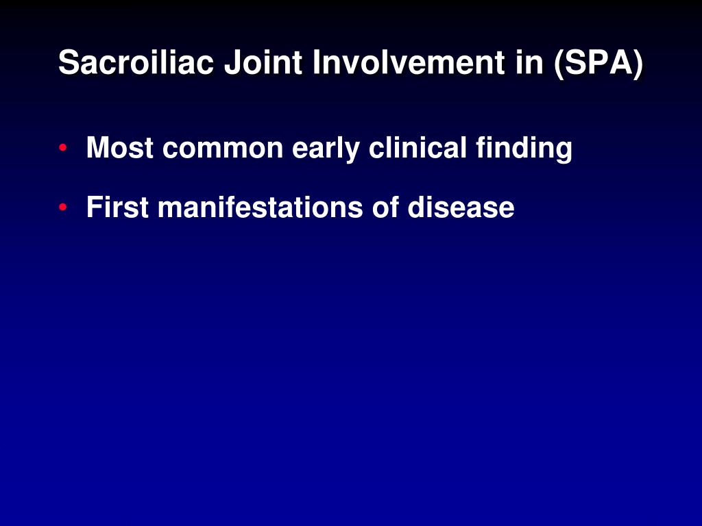 PPT - Low Back Pain and the Seronegative Spondyloarthropathies ...