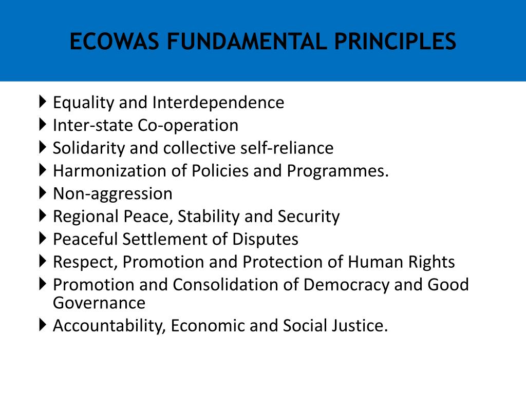 PPT - Economic Community of West African States (ECOWAS ) PowerPoint ...