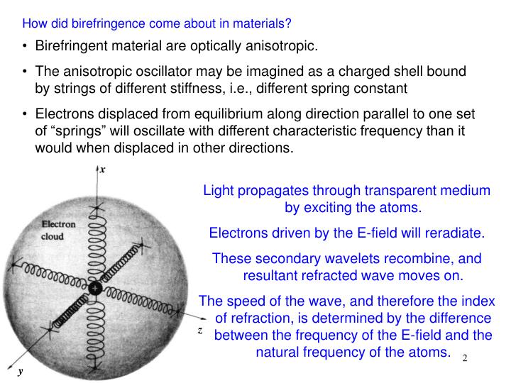 PPT - Production of polarized light through birefringence PowerPoint ...