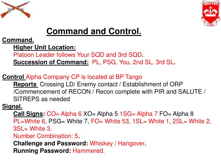 PPT - How to Read an OPORD PowerPoint Presentation - ID:6616956