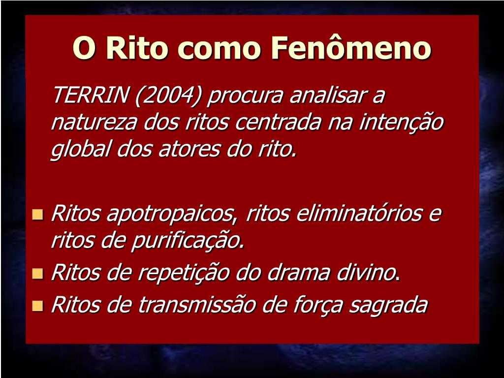 PPT - O RITO NA FORMAÇÃO DO PROFESSOR DE ENSINO RELIGIOSO PowerPoint ...
