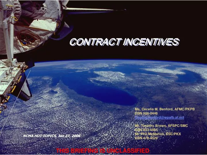 PPT - CONTRACT INCENTIVES PowerPoint Presentation, free download - ID ...