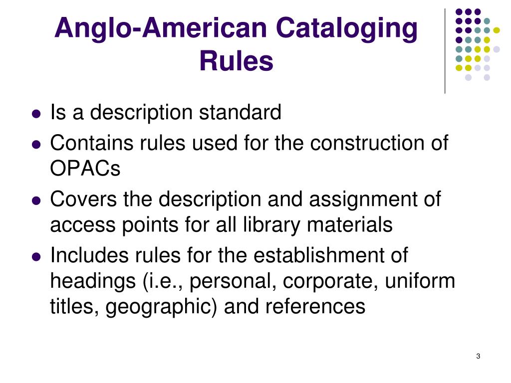 PPT - AACR2 Pt. 1, Monographic Description PowerPoint Presentation ...