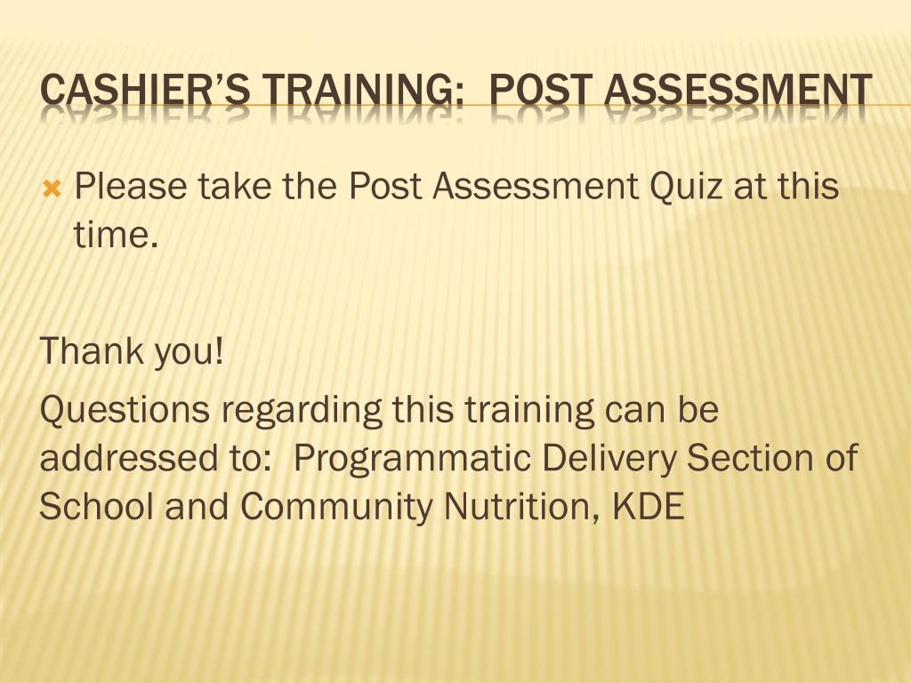 PPT - Cashier Training: Offer Vs. Serve PowerPoint Presentation, free ...