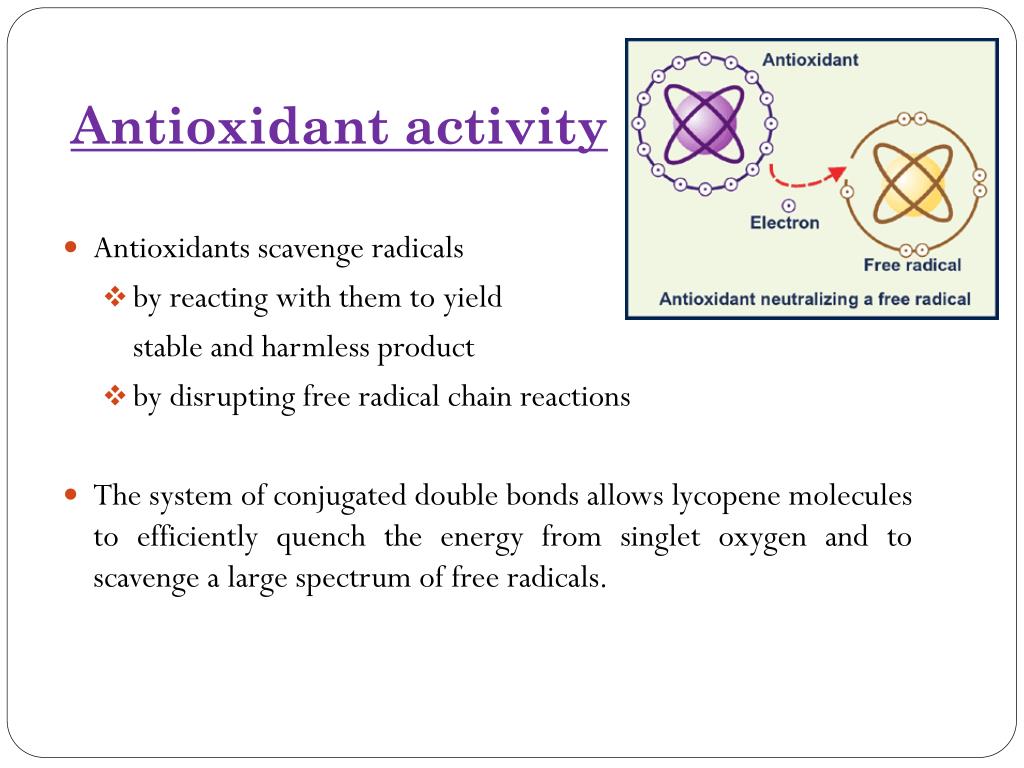 Ppt Antioxidant Synergy With Carotenoids Powerpoint Presentation