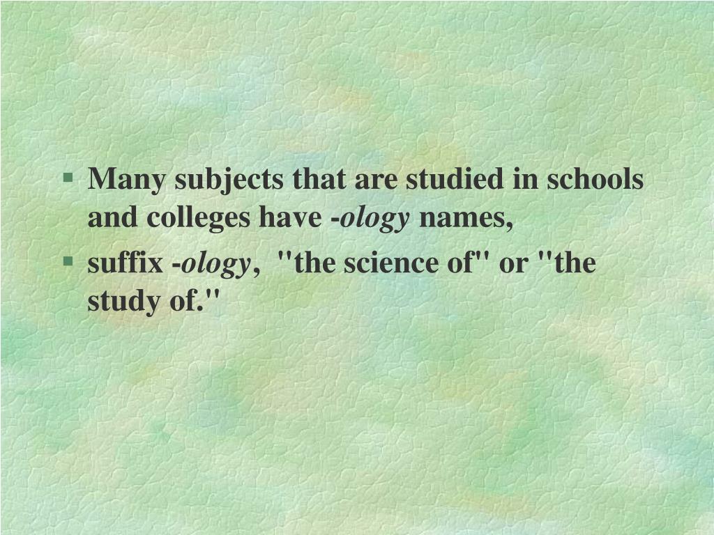 PPT - -OLOGY WORD FAMILY PowerPoint Presentation, free download - ID ...