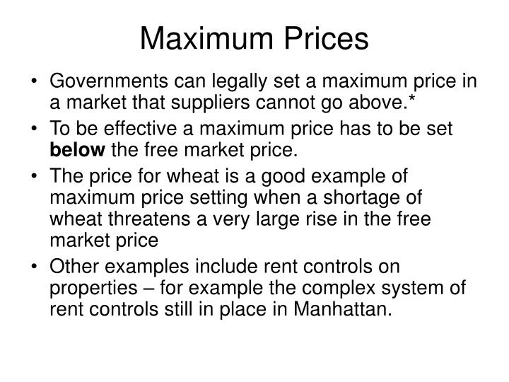 PPT - Maximum and Minimum Prices PowerPoint Presentation - ID:6624109