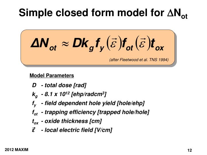 PPT - Total Dose Effects and Modeling Approaches for Devices and ICS ...