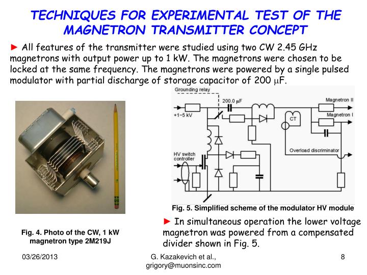 PPT - A High-Power Magnetron Transmitter for Superconducting Intensity ...
