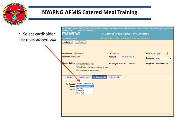 PPT - AFMIS Training is located at: https://secleeafmisweb.sdcl.lee ...