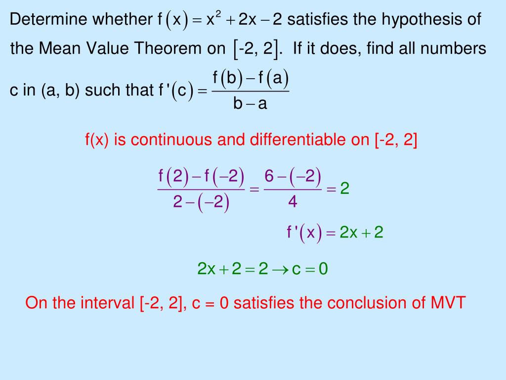 PPT - Section 5.5 The Intermediate Value Theorem Rolle’s Theorem The ... PPT - Section 5.5 The Intermediate Value Theorem Rolle’s Theorem The ...
