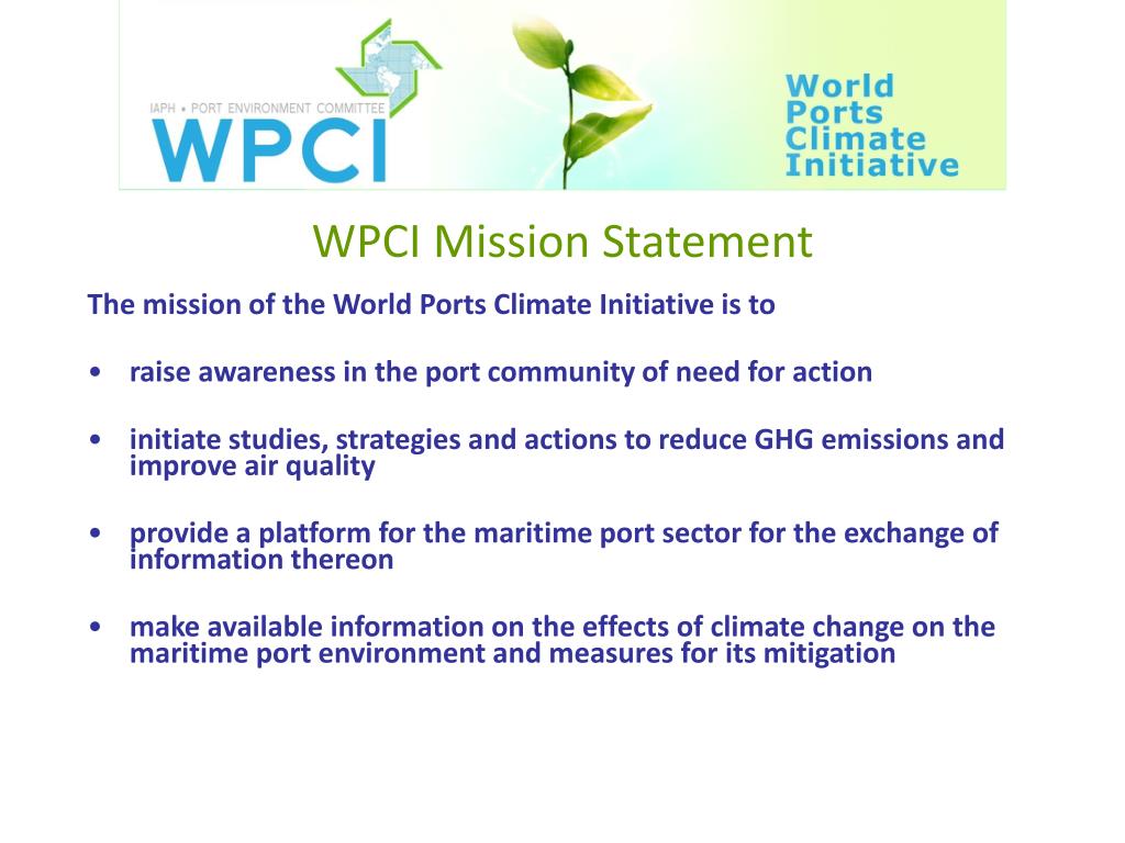PPT - World Ports Climate Initiative PowerPoint Presentation, free ...