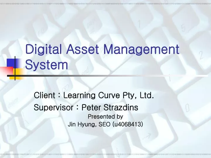 PPT - Digital Asset Management System PowerPoint Presentation, free ...