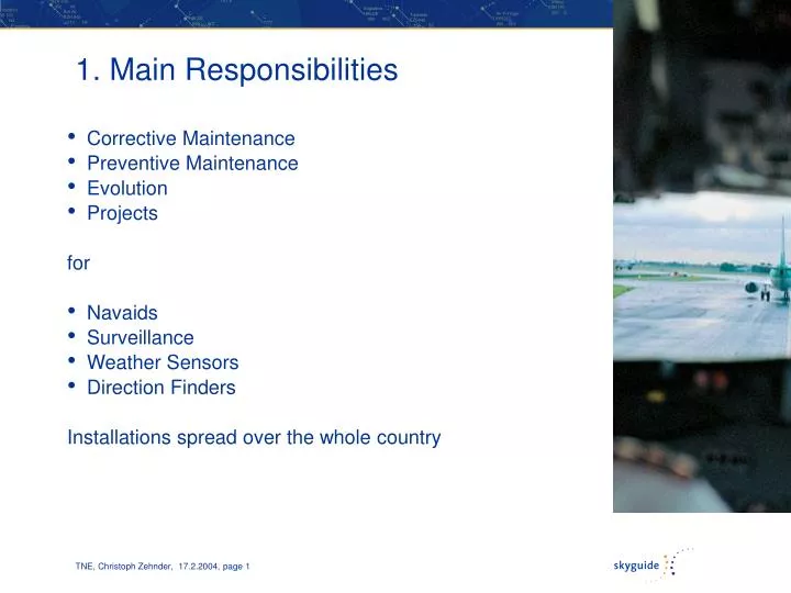 PPT - 1. Main Responsibilities PowerPoint Presentation, free download ...