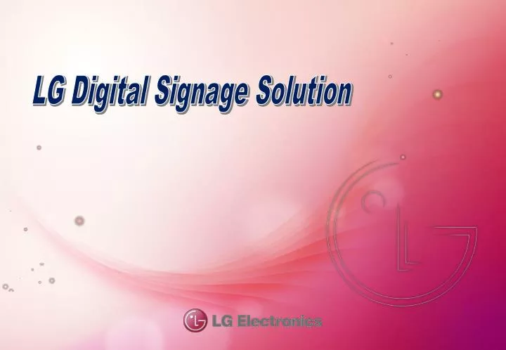 PPT - LG Digital Signage Solution PowerPoint Presentation, free ...
