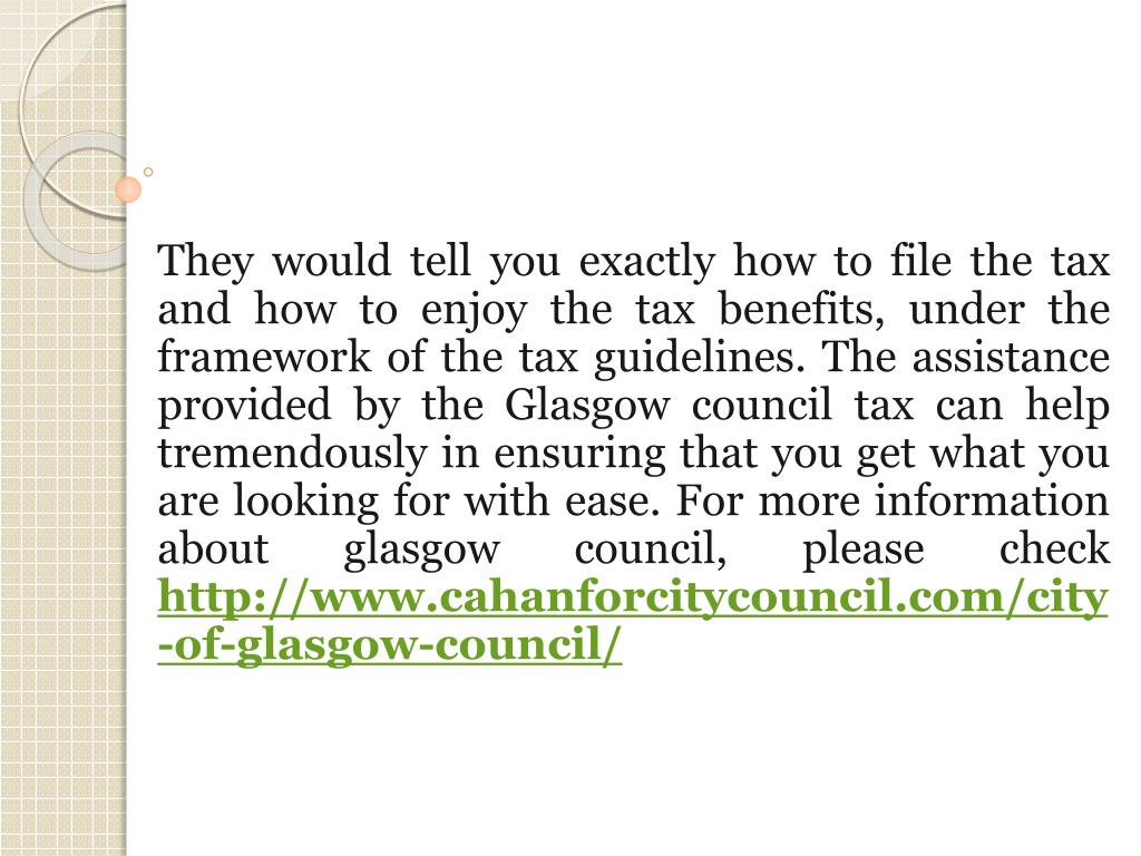 PPT - Tax Related Queries, Solved With Glasgow Council Tax PowerPoint ... PPT - Tax Related Queries, Solved With Glasgow Council Tax PowerPoint ...
