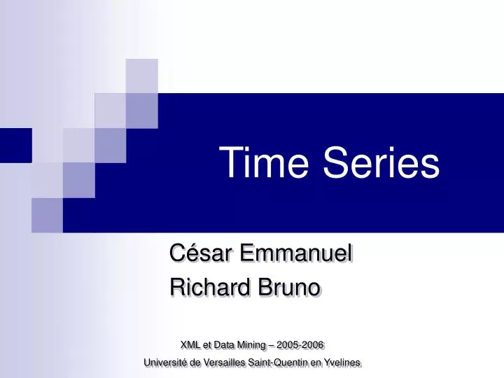 PPT - Time Series PowerPoint Presentation, free download - ID:6631579