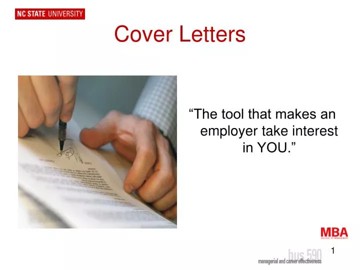 PPT - Cover Letters PowerPoint Presentation, free download - ID:6631792