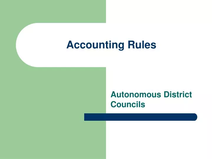 PPT - Accounting Rules PowerPoint Presentation, free download - ID:6632492