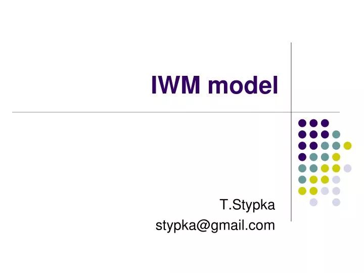 PPT - IWM model PowerPoint Presentation, free download - ID:6633090
