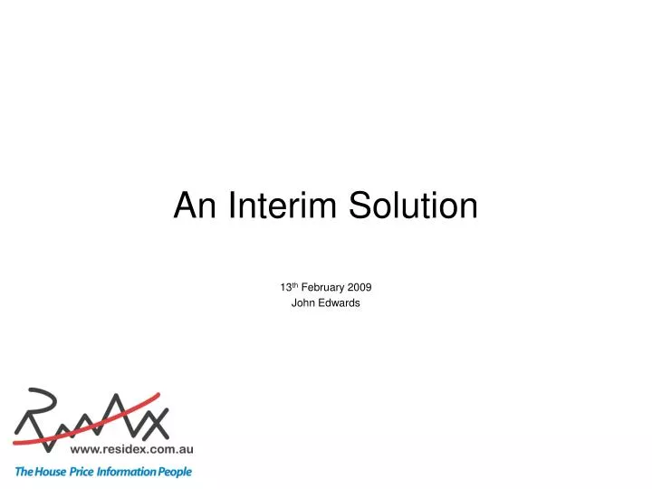 PPT - An Interim Solution PowerPoint Presentation, free download - ID ...