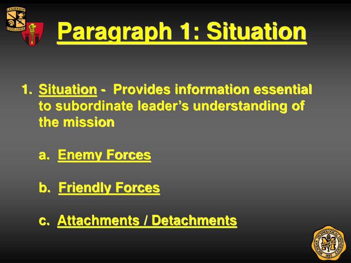 PPT - OPERATIONS ORDER (OPORD) PowerPoint Presentation - ID:6633431