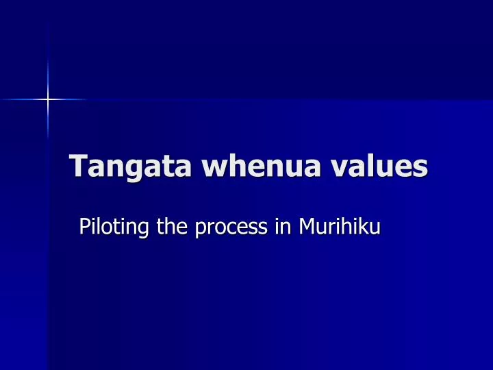 PPT - Tangata whenua values PowerPoint Presentation, free download - ID:6633895