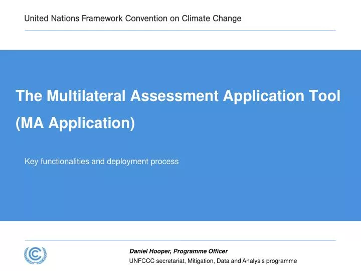 PPT - The Multilateral Assessment Application Tool (MA Application ...