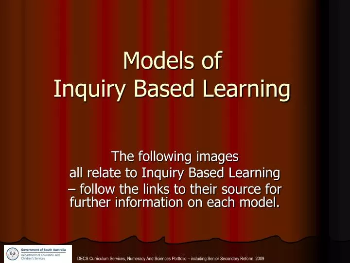 PPT - Models of Inquiry Based Learning PowerPoint Presentation, free ...