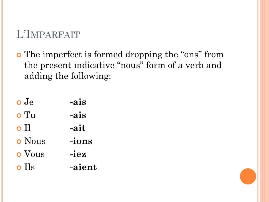 PPT - “Il avait les mots ” + l’imparfait PowerPoint Presentation - ID ...